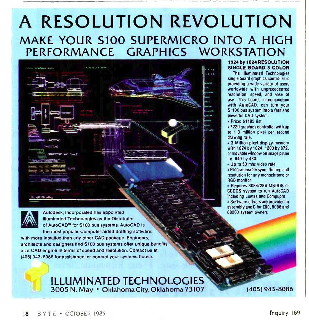 S-100 hi-res graphics board supporting AutoCAD (in 1985)? - Hardware ...
