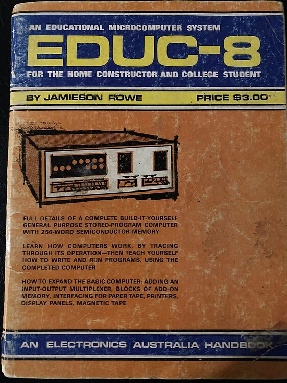 EDUC-8 - a DIY 8-bit PDP-8/S in Australia from the early 1970s - new ...