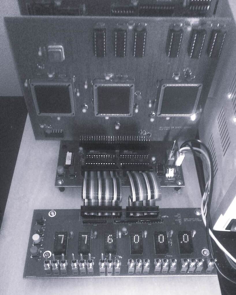 I am close to finshing the hardware for a 18 bit cpu,with a cheap front ...