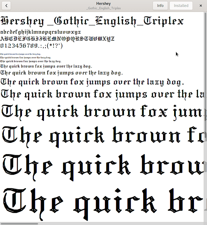 Hershey Fonts – The original vector fonts - Histories - Retro Computing