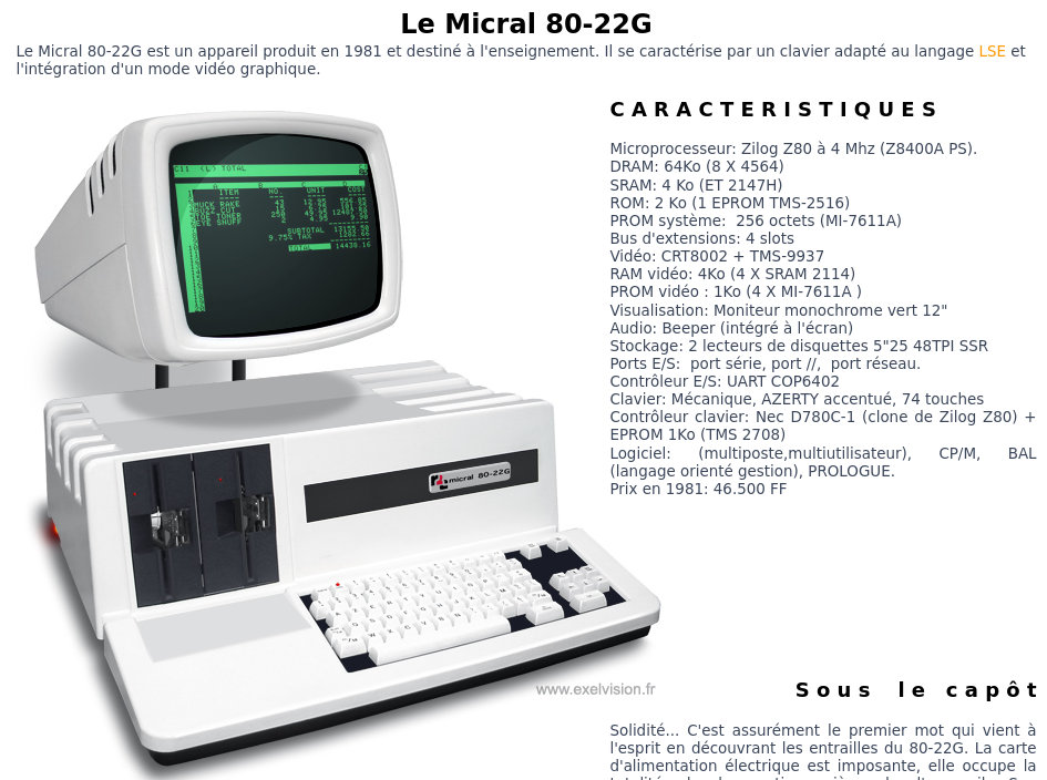 Micral N project and Micral 80-22 - Hardware - Retro Computing